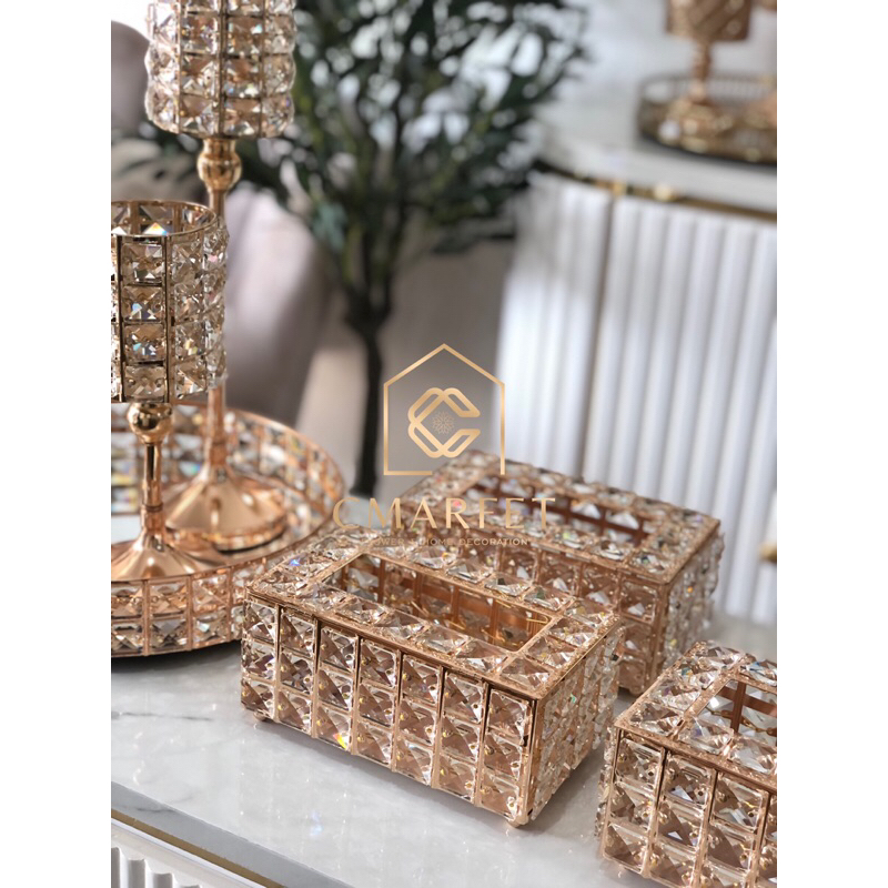 Tissue Box/Crystal Tissue Box/gold Tissue Box | Shopee Philippines