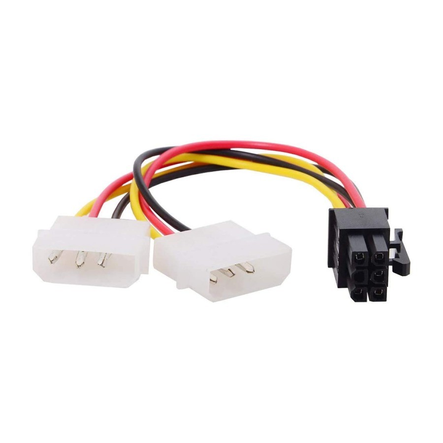 Cable Cable Molex Drive Convert 6 Pin PCIe For VGA Card Power | Shopee ...