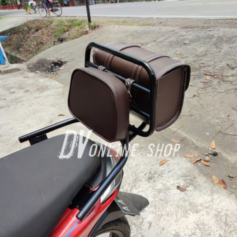 Yamaha Fazzio Back rack plus bag and pads / fazio accessories | Shopee ...