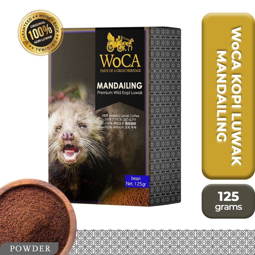 Woca Mandailing Luwak Coffee 125 gram powder | Shopee Philippines