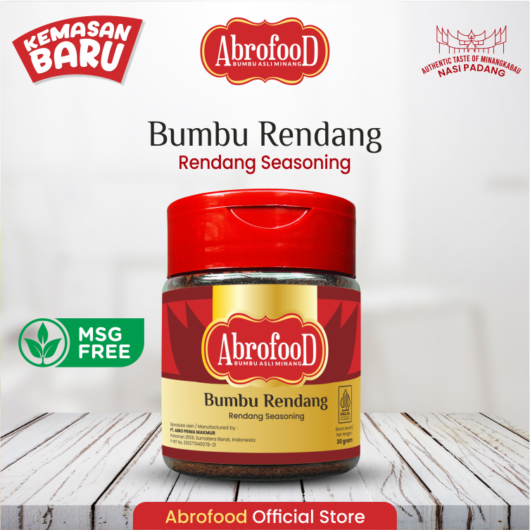 Abrofood Rendang Seasoning Bottle 30g - Pcs | Shopee Philippines