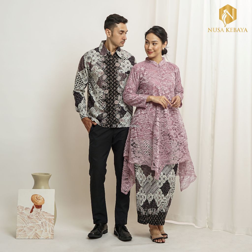 Batik Couple Kebaya Sarimbit Kebaya Suit / Couple Kebaya for Engagement ...