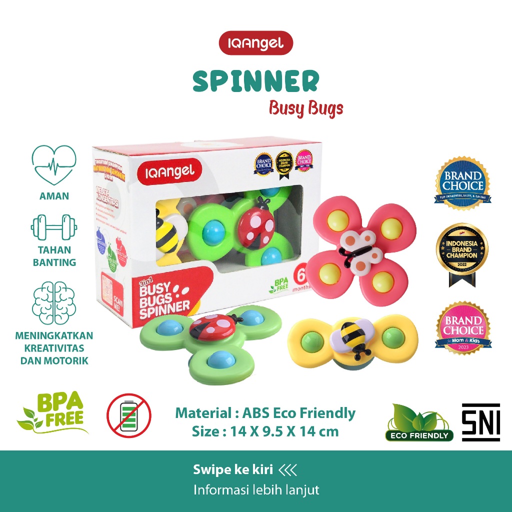 [Contents 3] IQ Angel Spinner 3in1 Insect Motif / Children's Toys ...