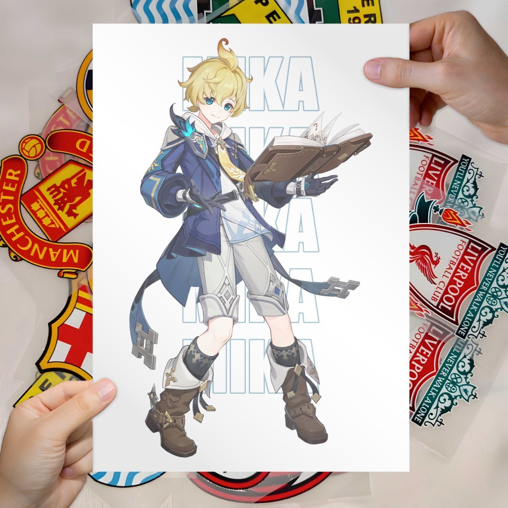 Genshin Impact Mika Digital Game DTF Print Screen Printing Ready To ...