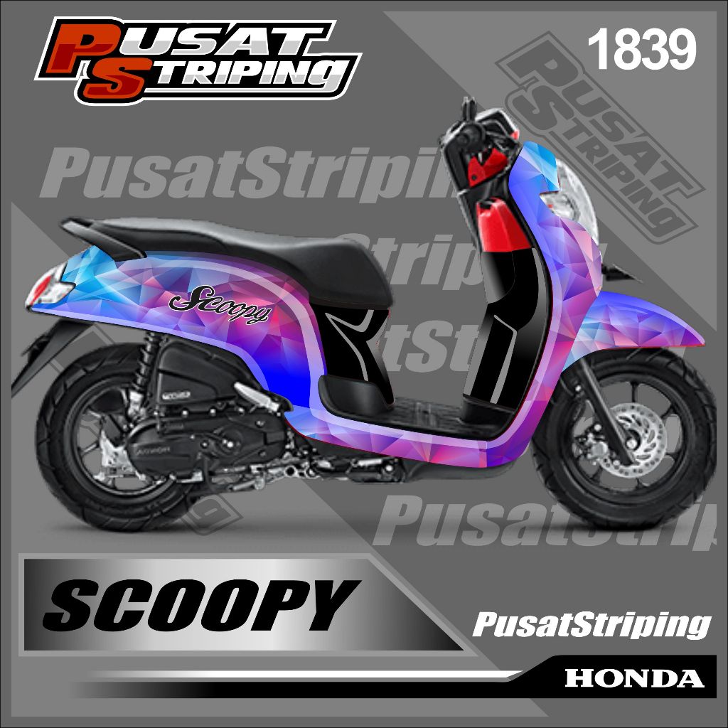 1839 Full Body Honda Motorcycle Decal -Decal Custom Design Like2 Design ...