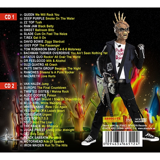 Absolute Rock Deluxe audio cd (Imported, Sealed, New, Deluxe digipack ...