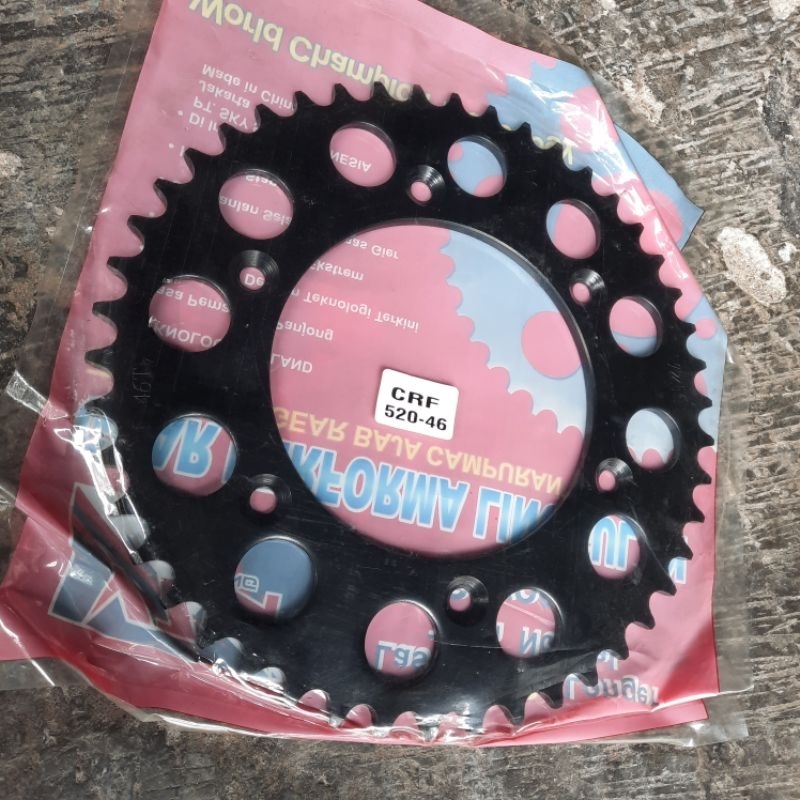Rear sprocket gear 520 CRF 150L CRF 230 CRF 250 KLX150 VZM black series ...