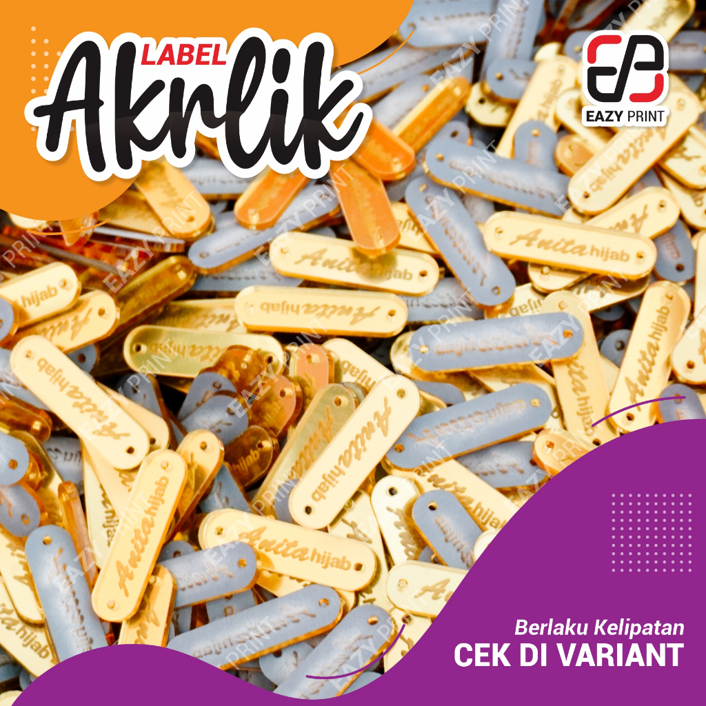 Acrylic Labels, HIJAB Acrylic Labels, HIJAB BRAND Labels, Acrylic ...