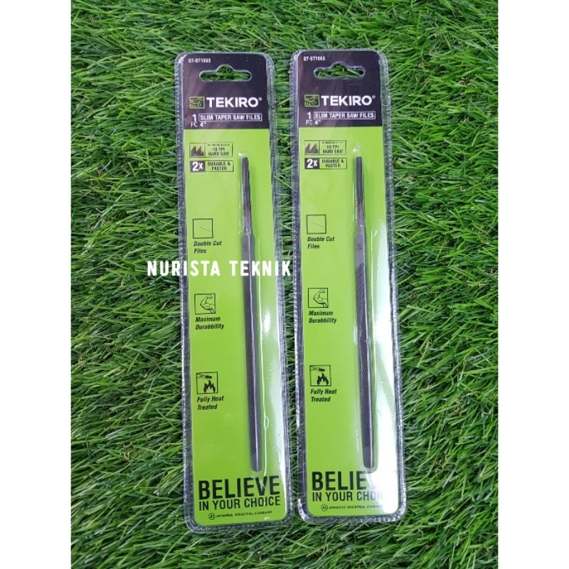 Tekiro SLIP TAPER FILES/Triangle 4" 100mm (GT-ST1553) | Shopee Philippines