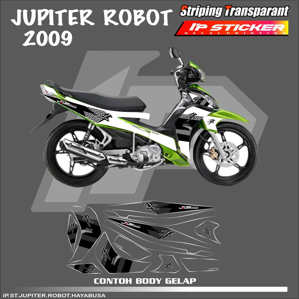 JUPITER ROBOT MOTORCYCLE STRIPING STICKER YAMAHA JUPITER ROBOT ...