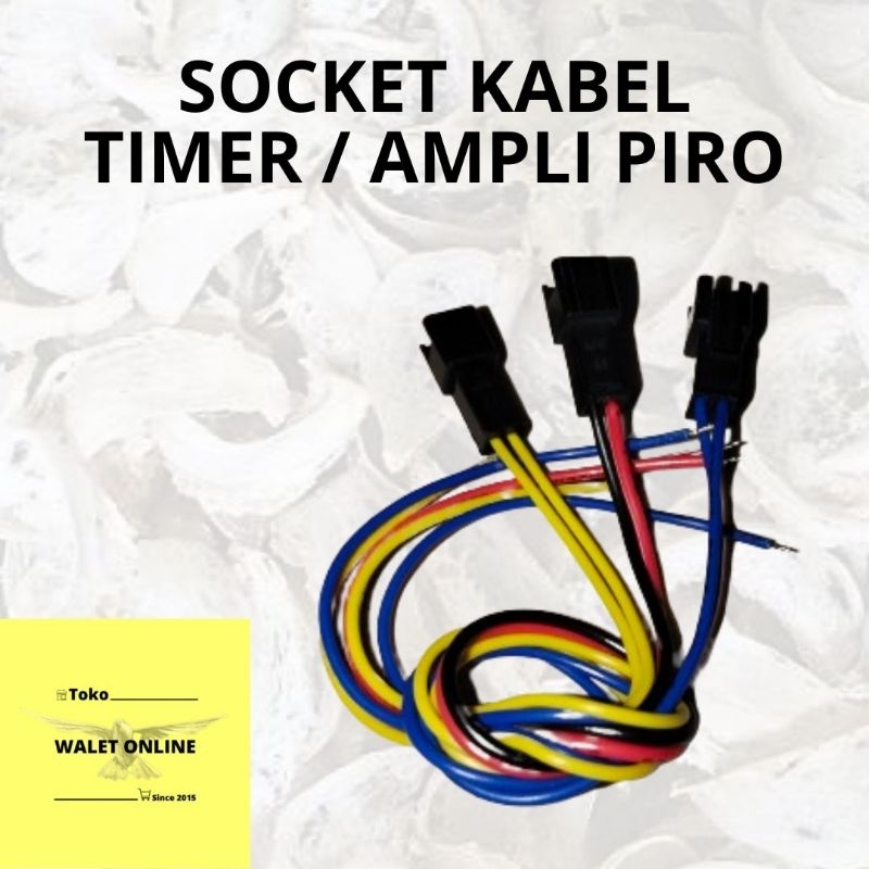Original PIRO Amp Timer Cable Socket Jack Socket Connector Plug ...