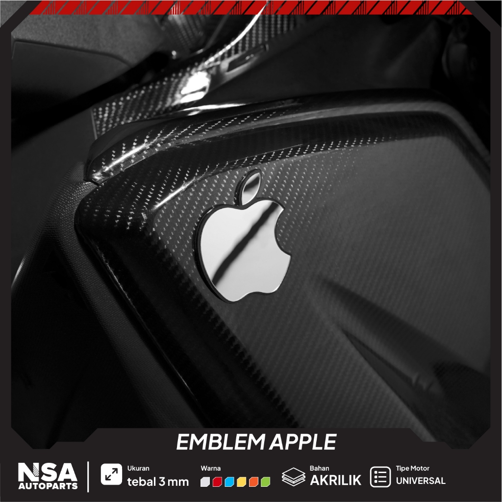 1pcs APPLE EMBLEM APPLE LOGO Not STICKER Or Car STICKER TESLA ...