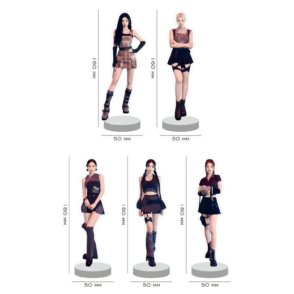 Itzy KPOP GIRLBAND STANDEE ACRYLIC FIGURE | Shopee Philippines