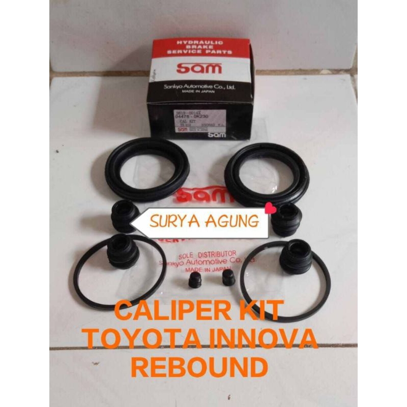 Caliper KIT Rubber SEAL Front Disc Brake TOYOTA INNOVA REBORN | Shopee ...