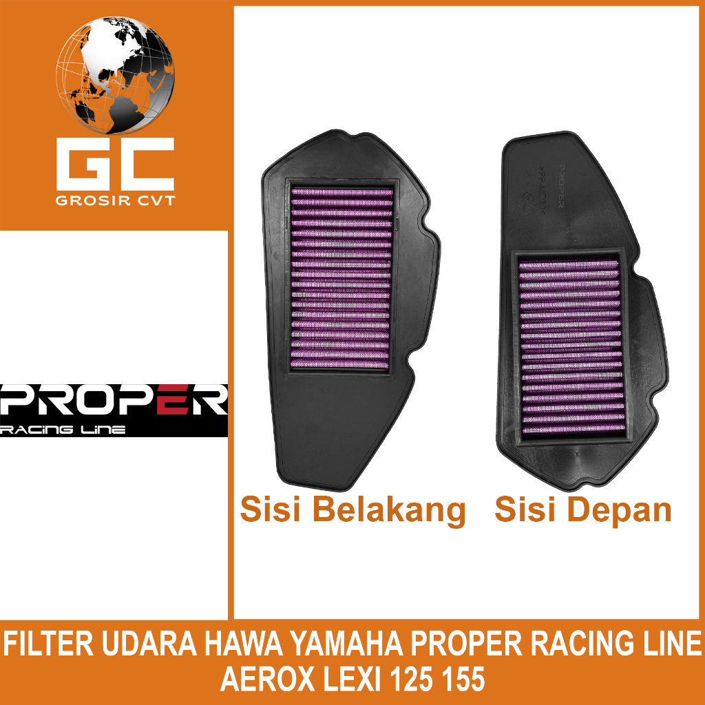 Yamaha Aerox Lexi Old New 125 150 B65 PROPER Racing Line Air Filter ...