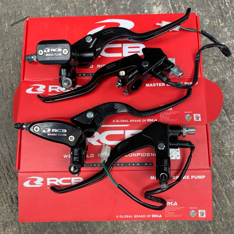 Original RCB BRAKE MASTER 1 SET RIGHT AND LEFT UNIVERSAL ALL MOTORCYCLE ...