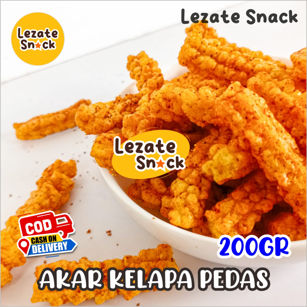 Spicy Coconut Root Crackers 200GR Delicious Savory / Manggar Redas Jaat ...