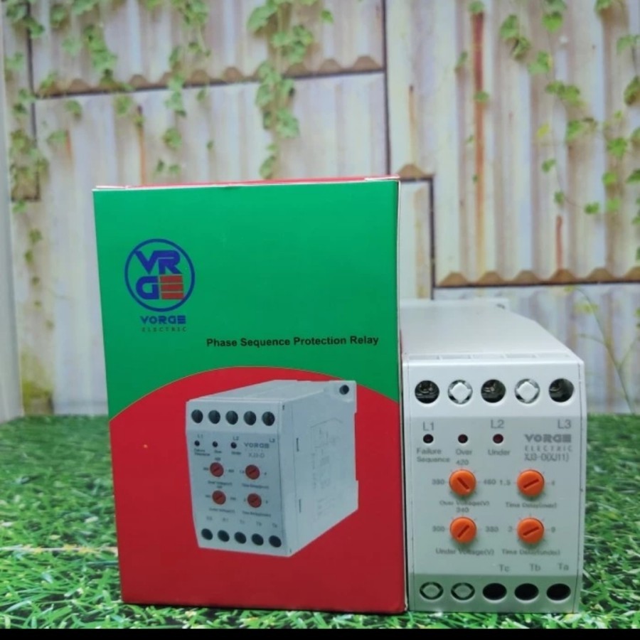 Vorge XJ3-D XJ3D Phase Failure Relay Over / Under Voltage Protection ...