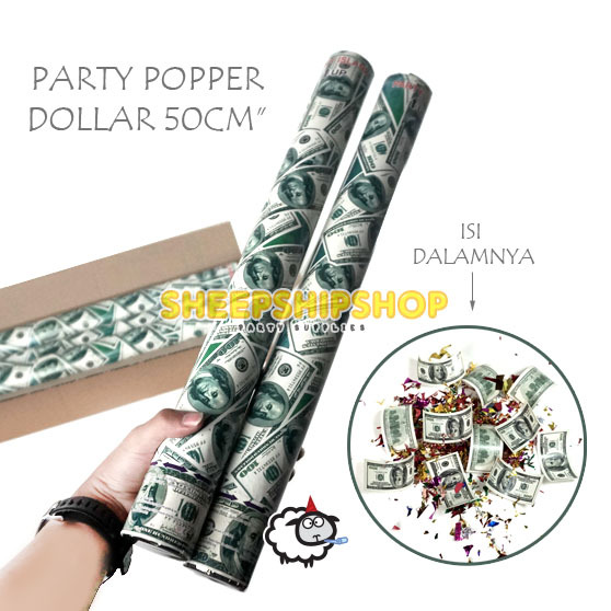 Party POPPER DOLLAR 50CM (JAWA ISLAND ONLY) Birthday Wedding Money ...