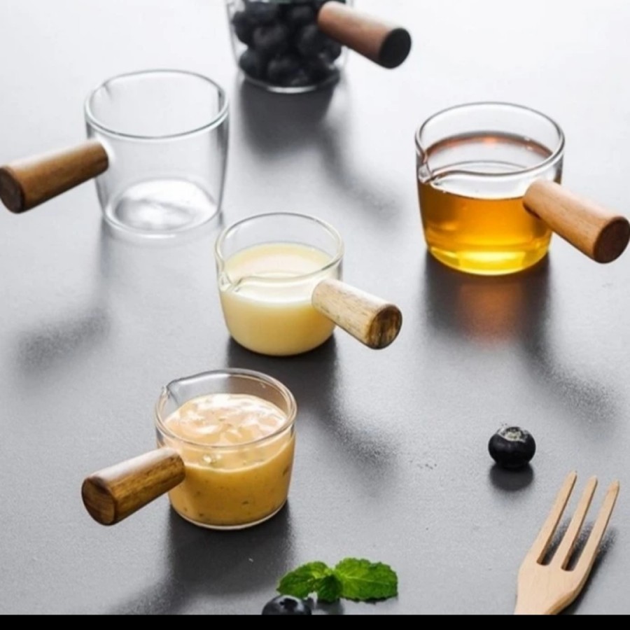 KAYU Small Pitcher Glass Jug Mini Shot Shooter Borosilicate Glass ...