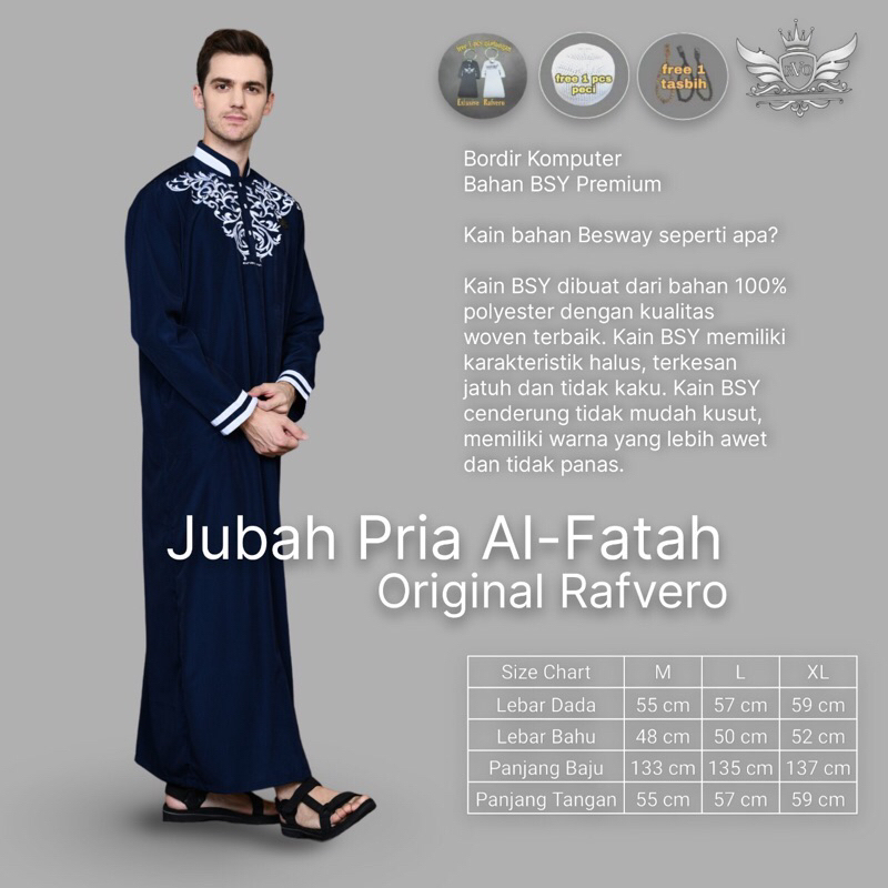Gamis Men - Gamis Embroidery - Gamis Embroidery Premium - Gamis Men ...