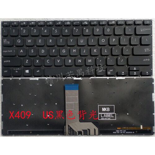 Original ASUS Laptop Keyboard For A409 X409 Series Black Backlight New ...