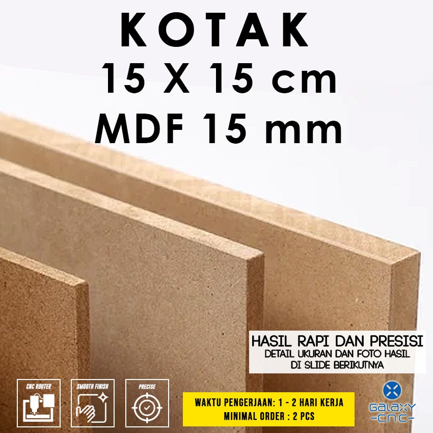 KAYU Box 15 x 15 cm - MDF 15 mm - MDF wooden board | Shopee Philippines