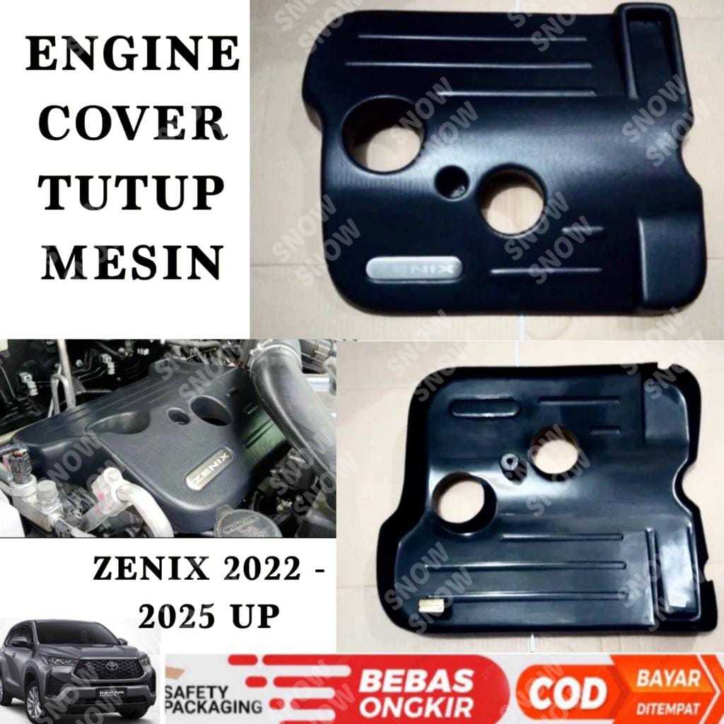 MESIN Innova Zenix Engine Cover 2022 2024 2025 2026 Black Cover ...