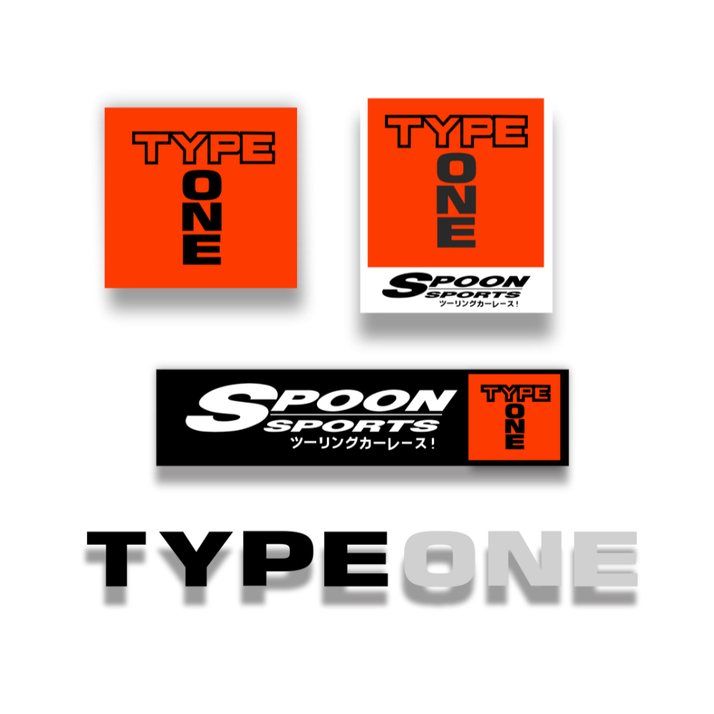 Sticker Type One Spoon Sport JDM Cutting Sticker | Shopee Philippines