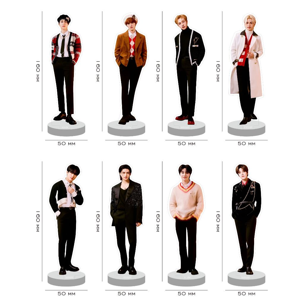 Mini Standee Figure Acrylic Straykids Xmas POPUP STORE 2023 | Shopee ...