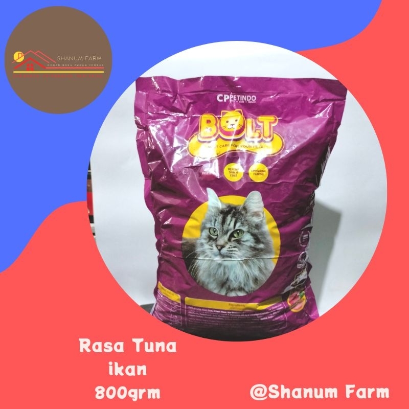 Bolt cat food 800g tuna | Shopee Philippines