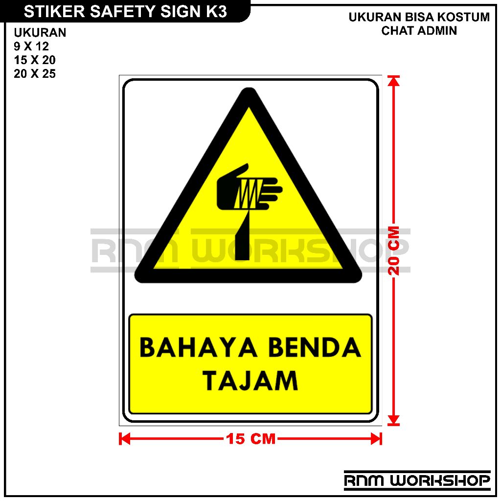 Safety SIGN Sticker K3 Signs Heart - Heart Sharp Objects | Shopee ...