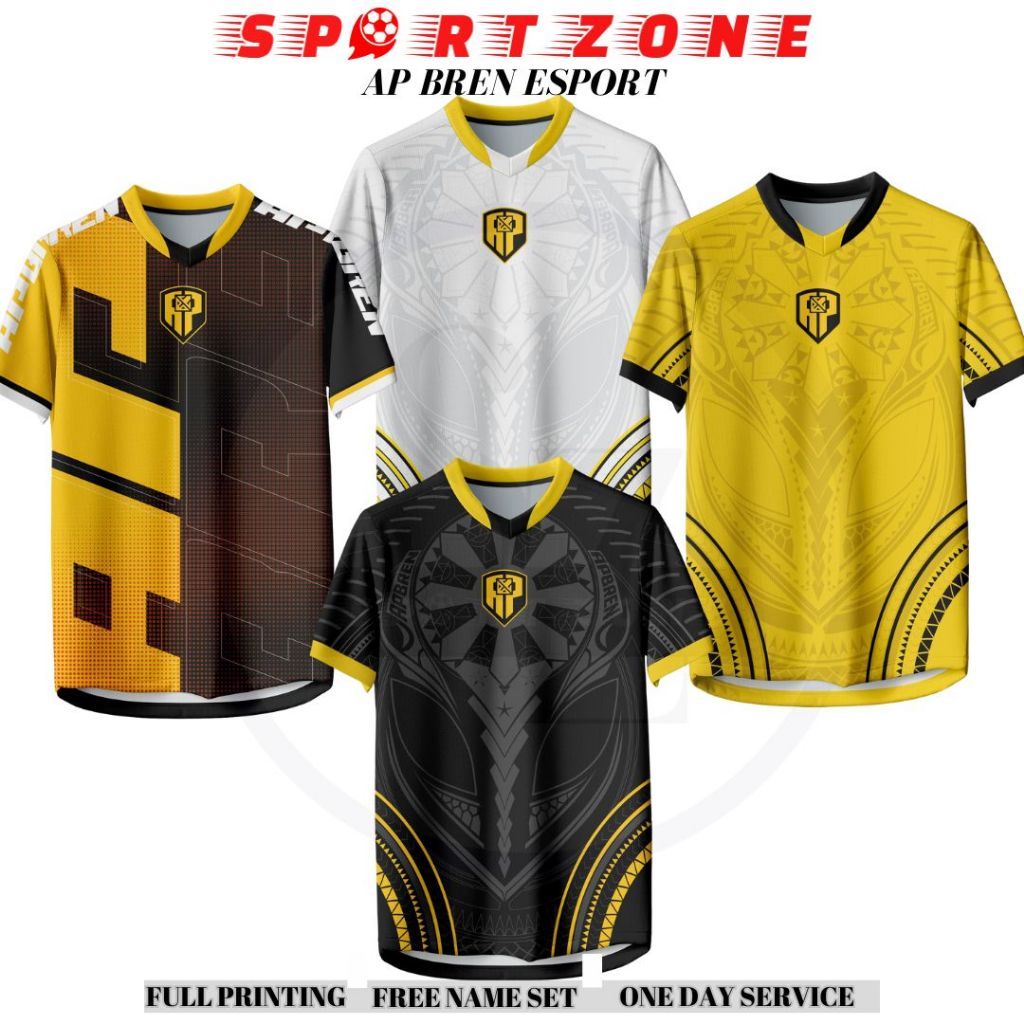 Latest esport AP BREN gaming Jersey 2023-2024 Full Printing | Shopee ...