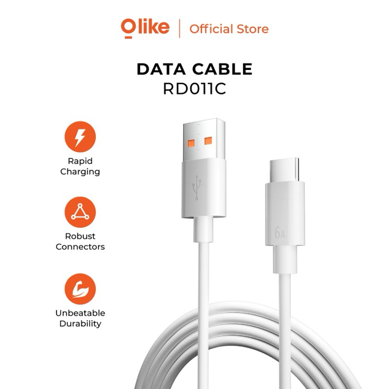 Olike RD011C Data Cable Type-C VOOC Fast Charge Packing Box (White ...
