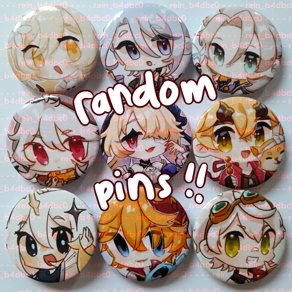 Gacha Random Pin Genshin | Shopee Philippines