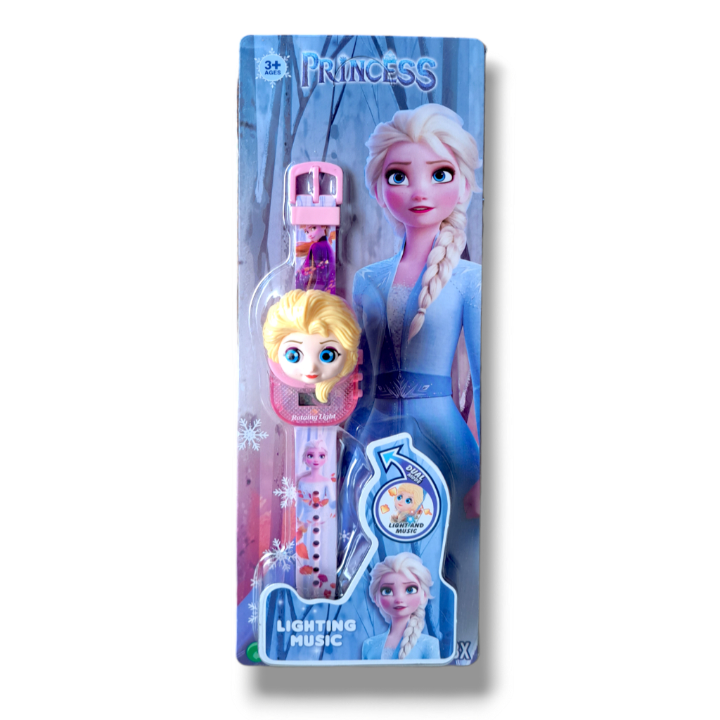 FROZEN ELSA MUSIC LIGHTS SQUEEZING CHARACTER DIGITAL CHILDREN'S WATCHES ...