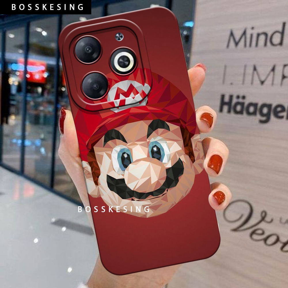 Infinix SMART 9 SMART 8 CASE CUTE FASHION MARIO BROSS MOTIF CASING ...