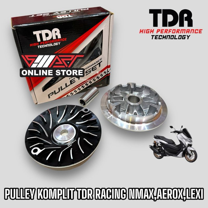 Pulley KIT TDR RACING YAMAHA NMAX, AEROX, LEXI/Complete ROLLER Housing ...