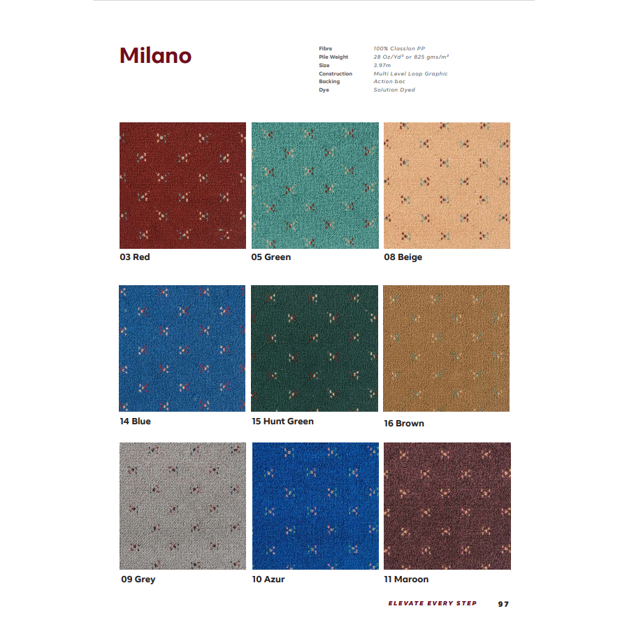 Milano ROLL Carpet 6mm Thick I HOTEL Carpet Meter I Complete | Shopee ...