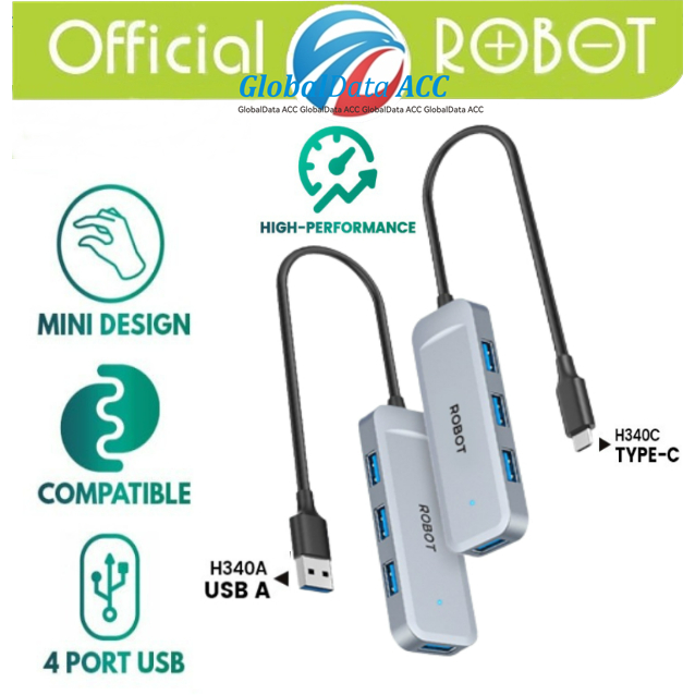 Robot USB Hub 4 Port USB 3.0 High performance Speed 5Gbps Official ...