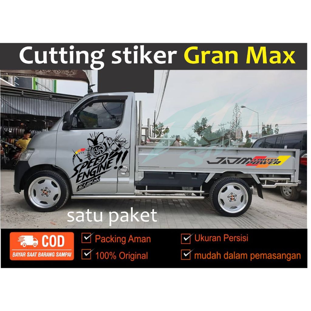 Gran max car cutting stickers, newest gran max body stickers | Shopee ...