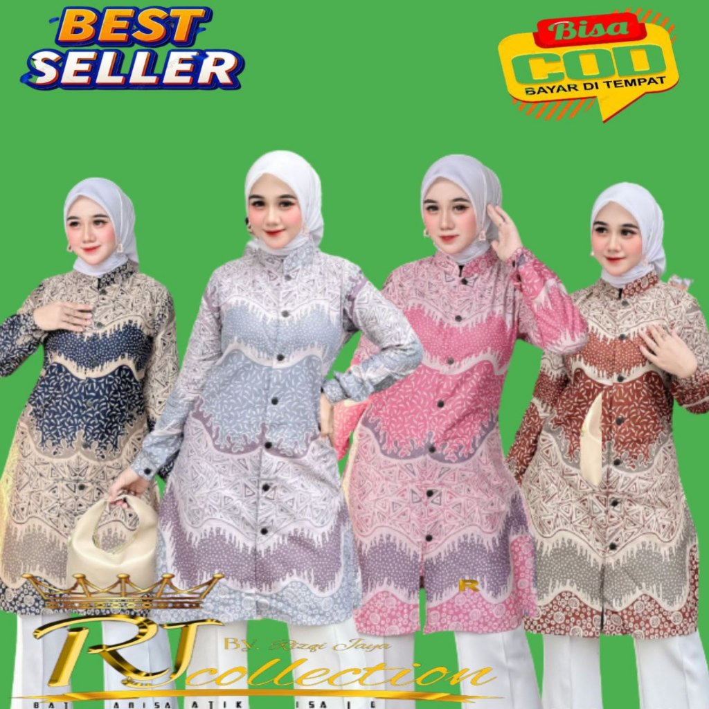 Modern Batik Tunic Tops Batik Shirts Pyramid Pattern Tunic Batik Tunic ...