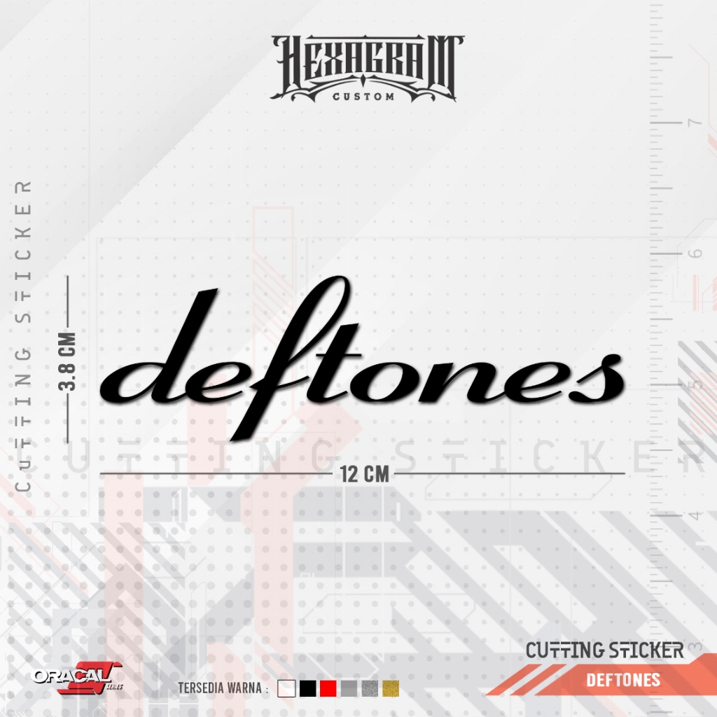 Cutting Sticker deftones Band Logo | Deftones Band Writing Cutting ...