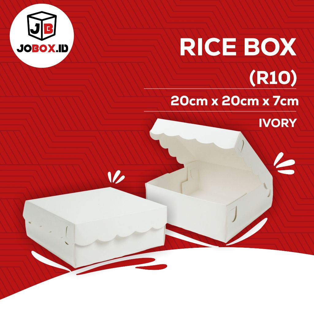 Rice Box Rice Box R10 20 x 20 Material Ivory Food grade / Food ...