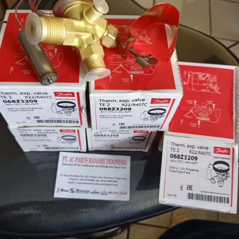 Expansion valve danfoss TE 2 series (TEX 2 / TEN 2 / TES 2) | Shopee ...