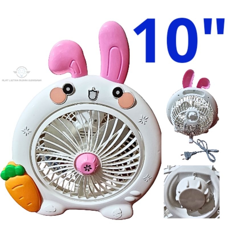 10 INCH RABBIT Fan/WELLHOME Electric Table Fan | Shopee Philippines