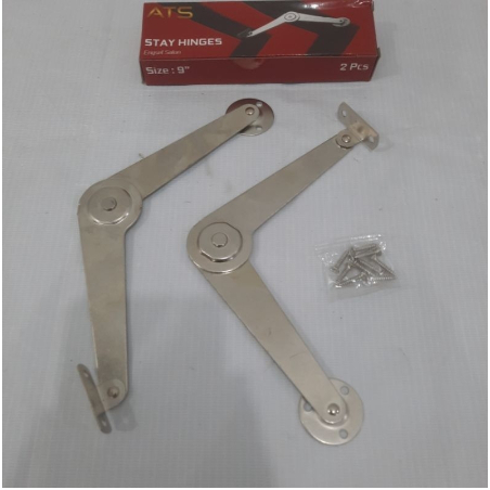 Salon Hinges ATS 9" Nickel Plated/Window Elbows/ Thick Salon Hinges ...