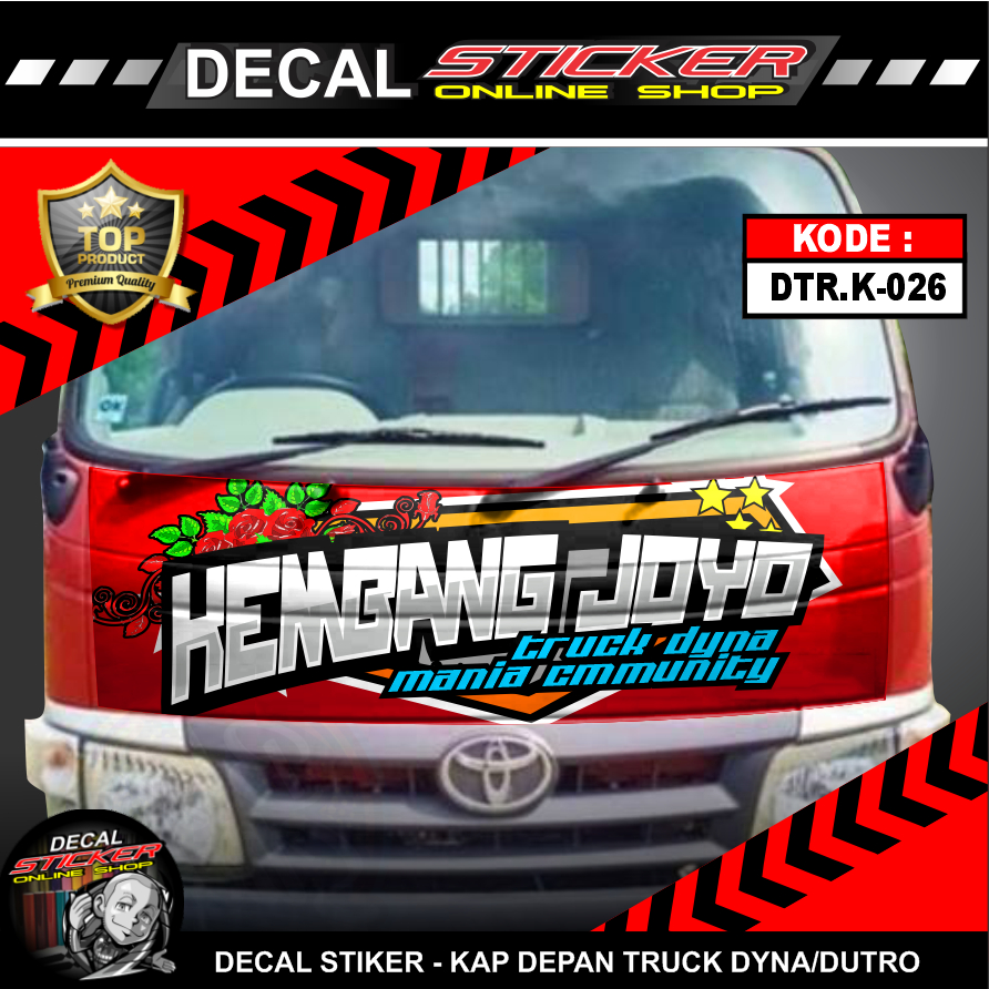 Dyna DUTRO FRONT HOOD STICKER COOL MOTIF | Shopee Philippines