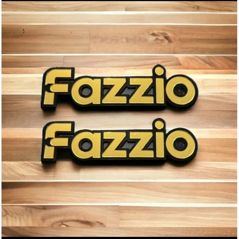 3d Fazzio logo Emblem embossed with acrylic glass | Shopee Philippines