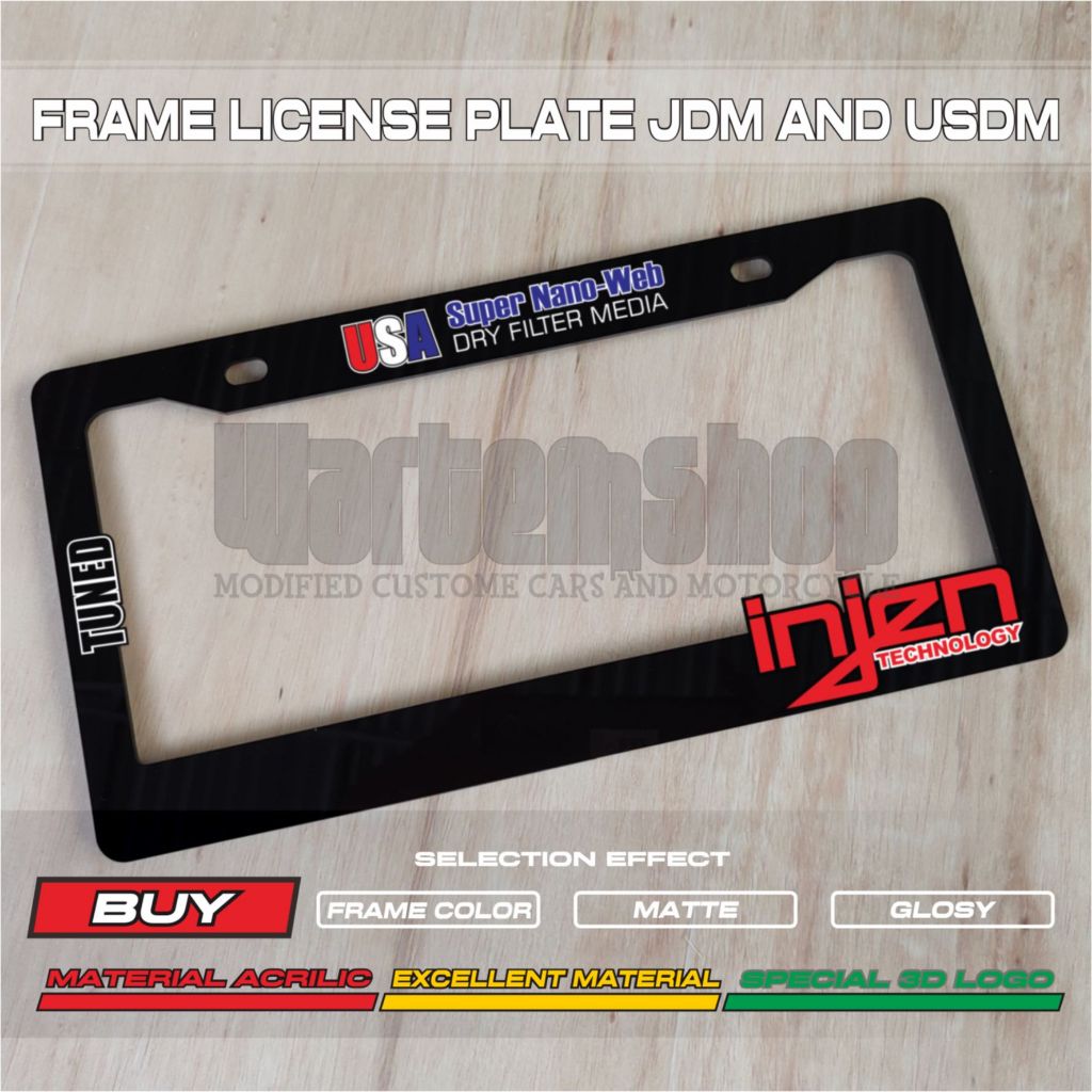 Jdm AND USDM INGJEN 3D Car PLATE FRAME | Shopee Philippines